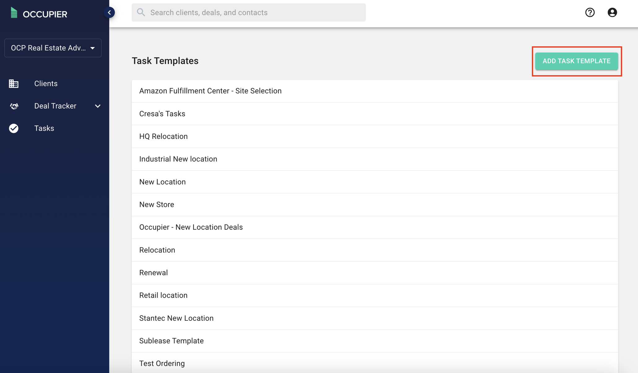 How to use Task Templates (Deal Tracker)