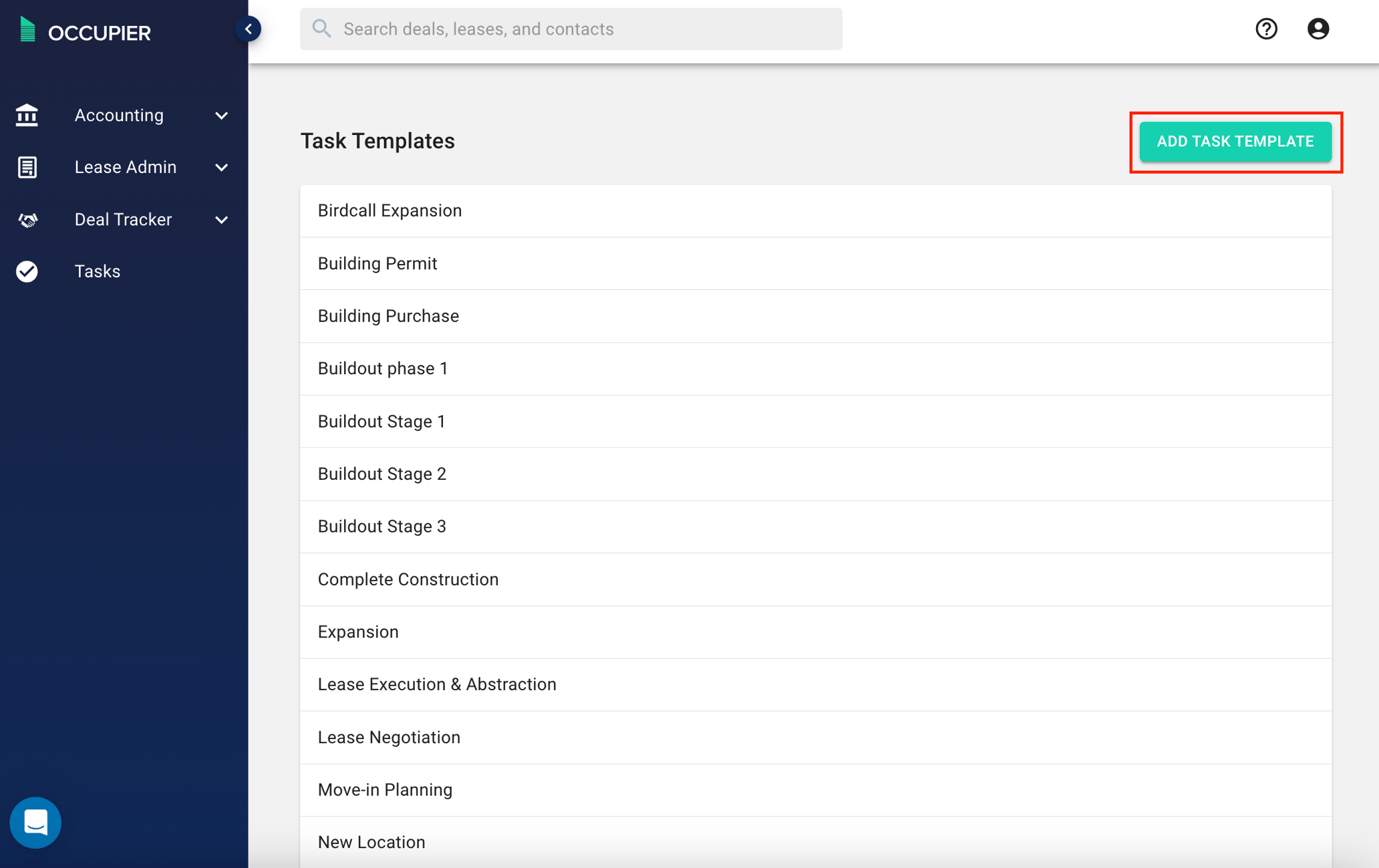 How to use Task Templates (Deal Tracker)