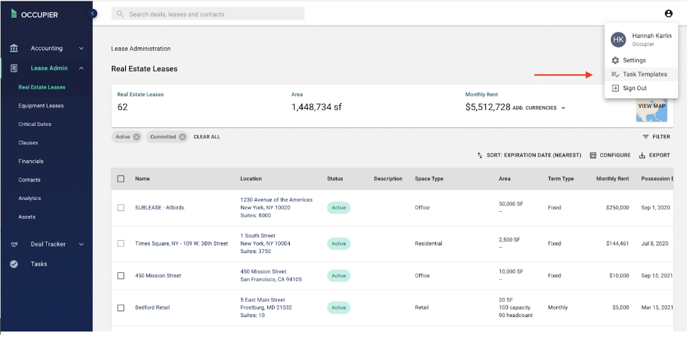 How to use Task Templates (Deal Tracker)